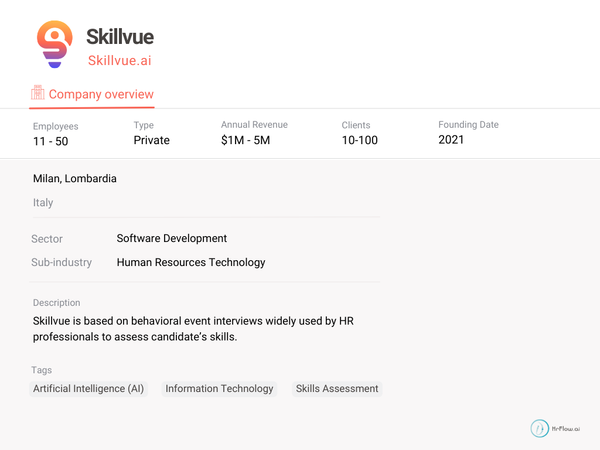 AI-powered HrTech of the Week - Skillvue